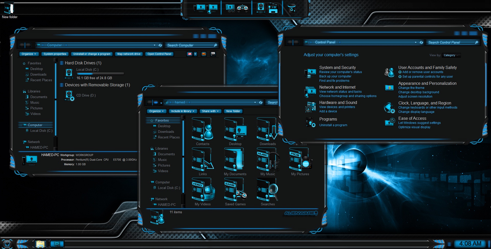 Alienware Evolution SkinPack For Win7 8 8 1 Released SkinPack Customize Your Digital World